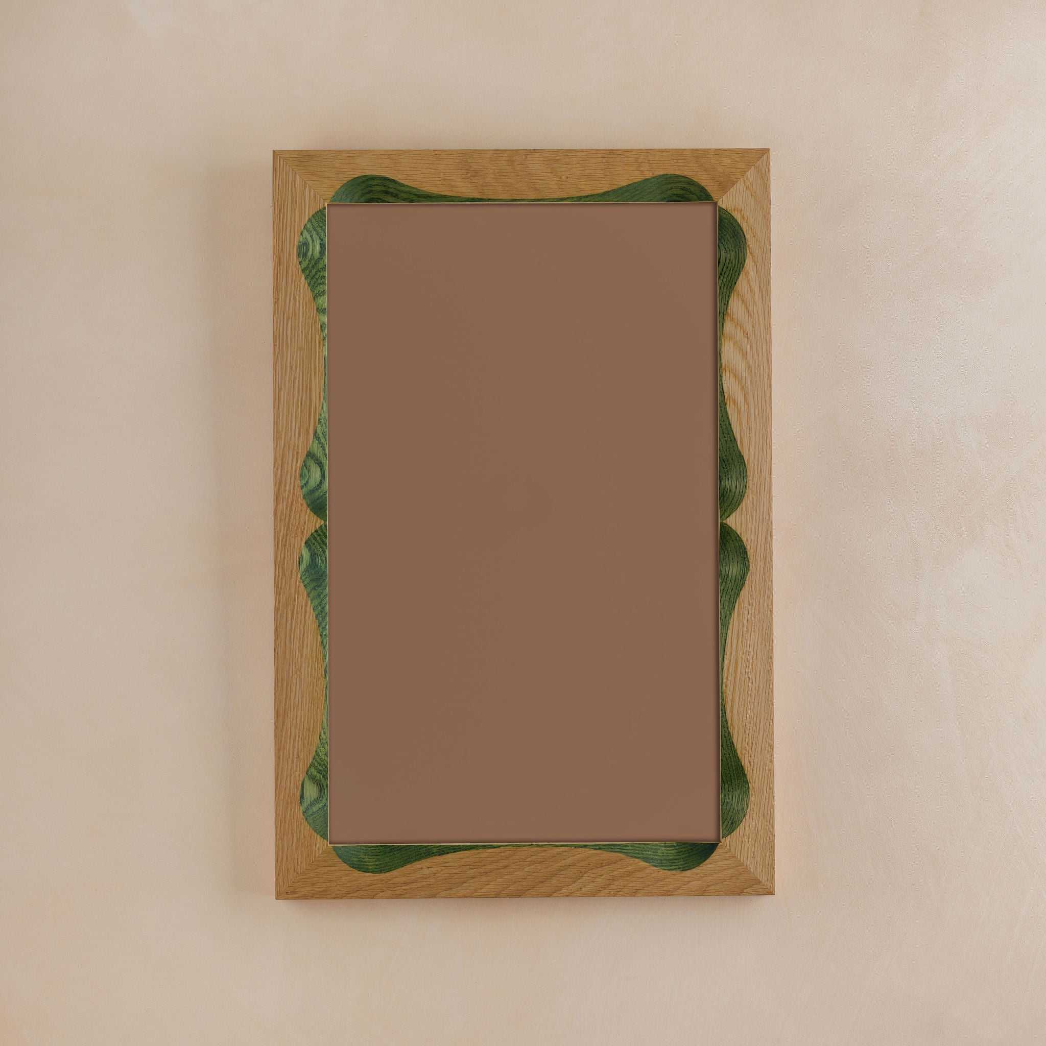 Bow Mirror, Small - Natural with Green Oak – ALFRED NEWALL