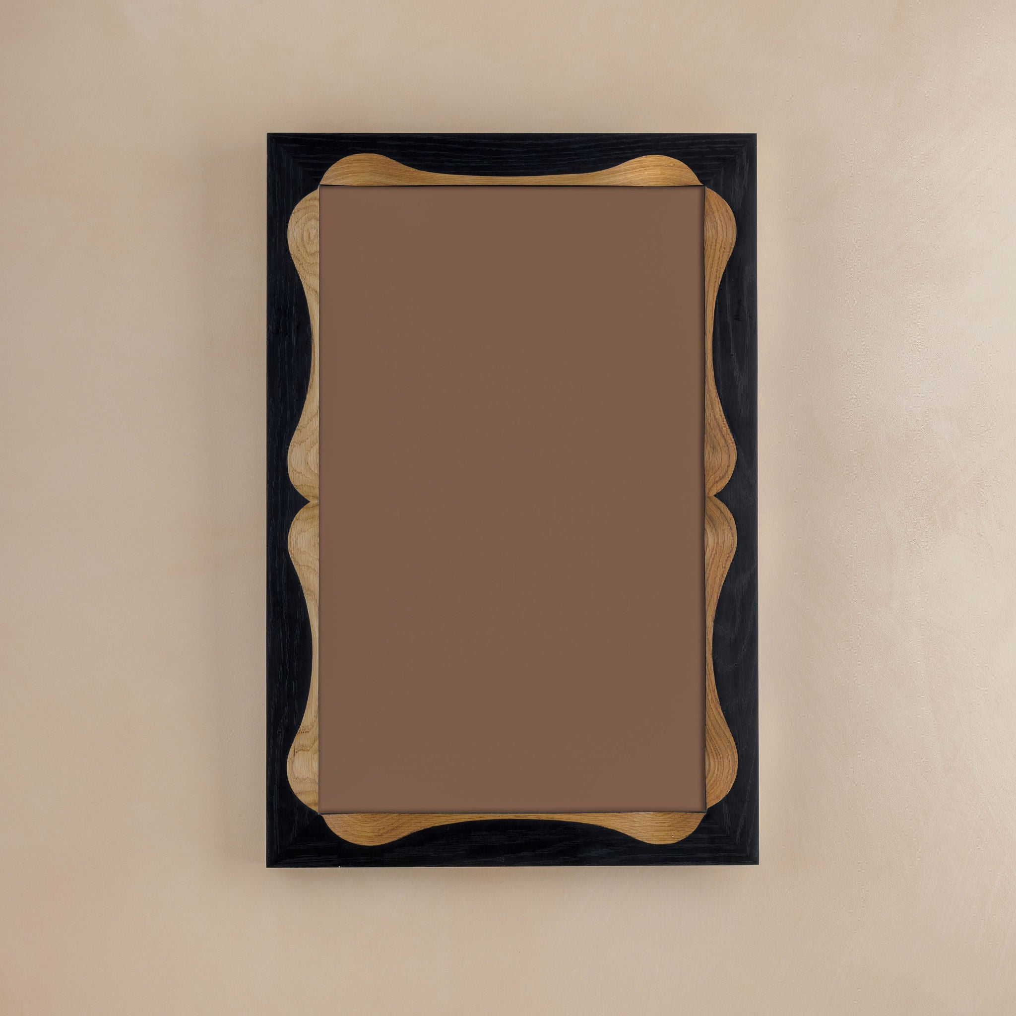 Bow Mirror, Small - Ebonised with Natural Oak – ALFRED NEWALL