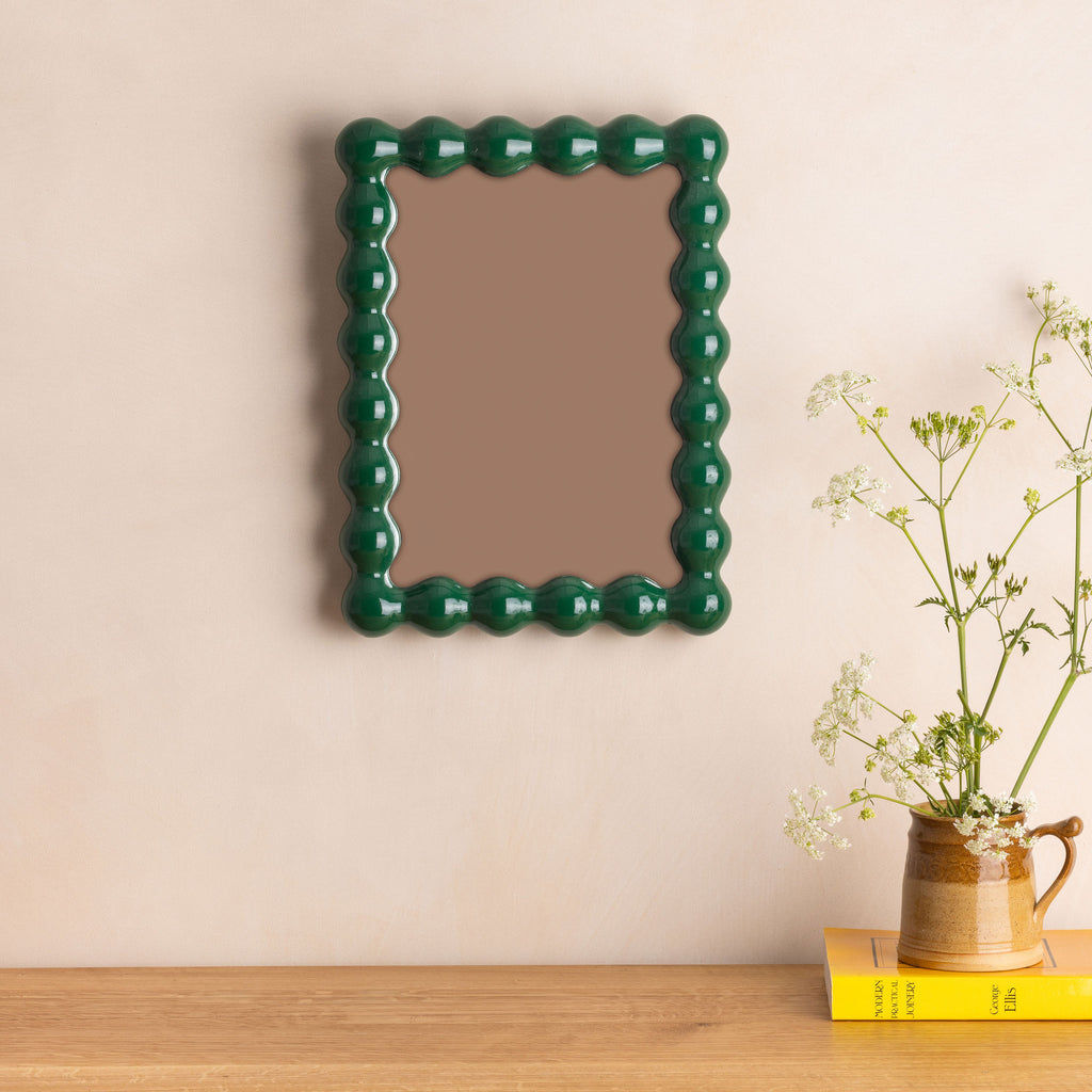 Cloakroom Bobbin Mirror, Gloss - Classic Green – ALFRED NEWALL