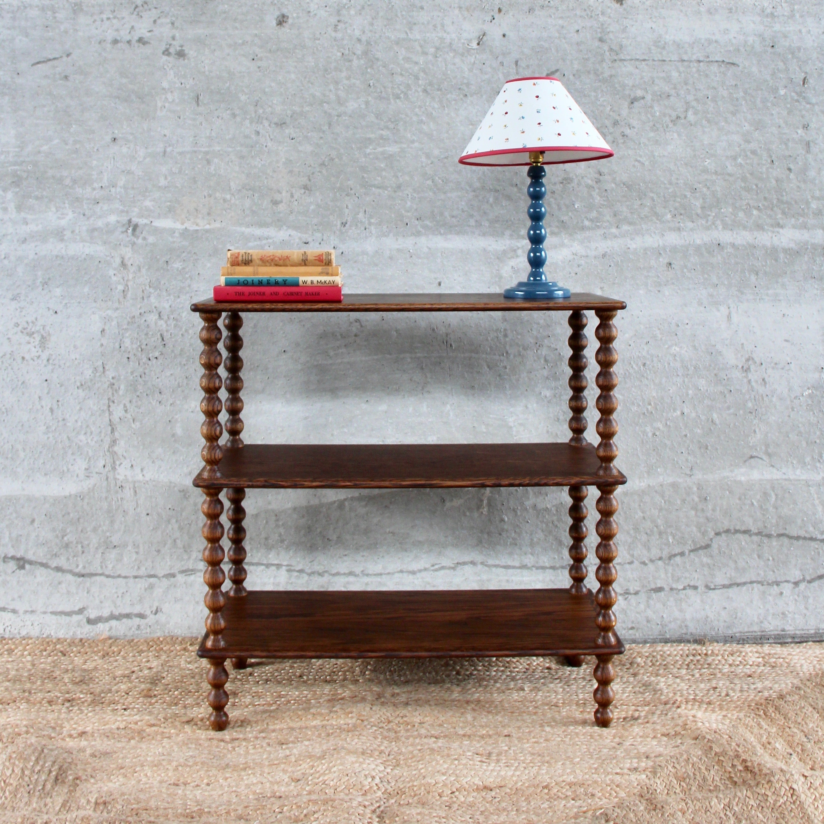 Small Bobbin Console Table - Three Tier – ALFRED NEWALL