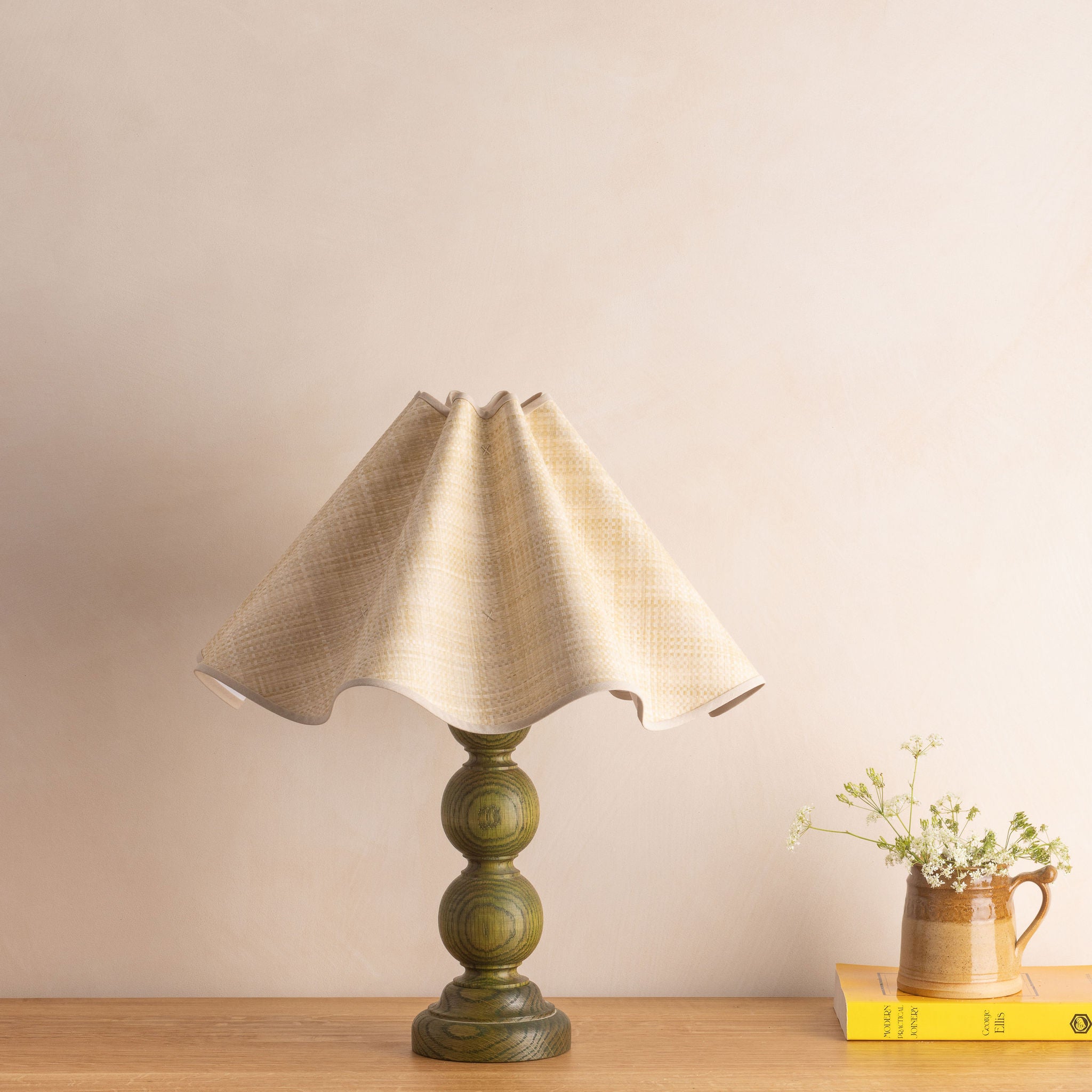 Jack Lamp Base - Green Oak – ALFRED NEWALL