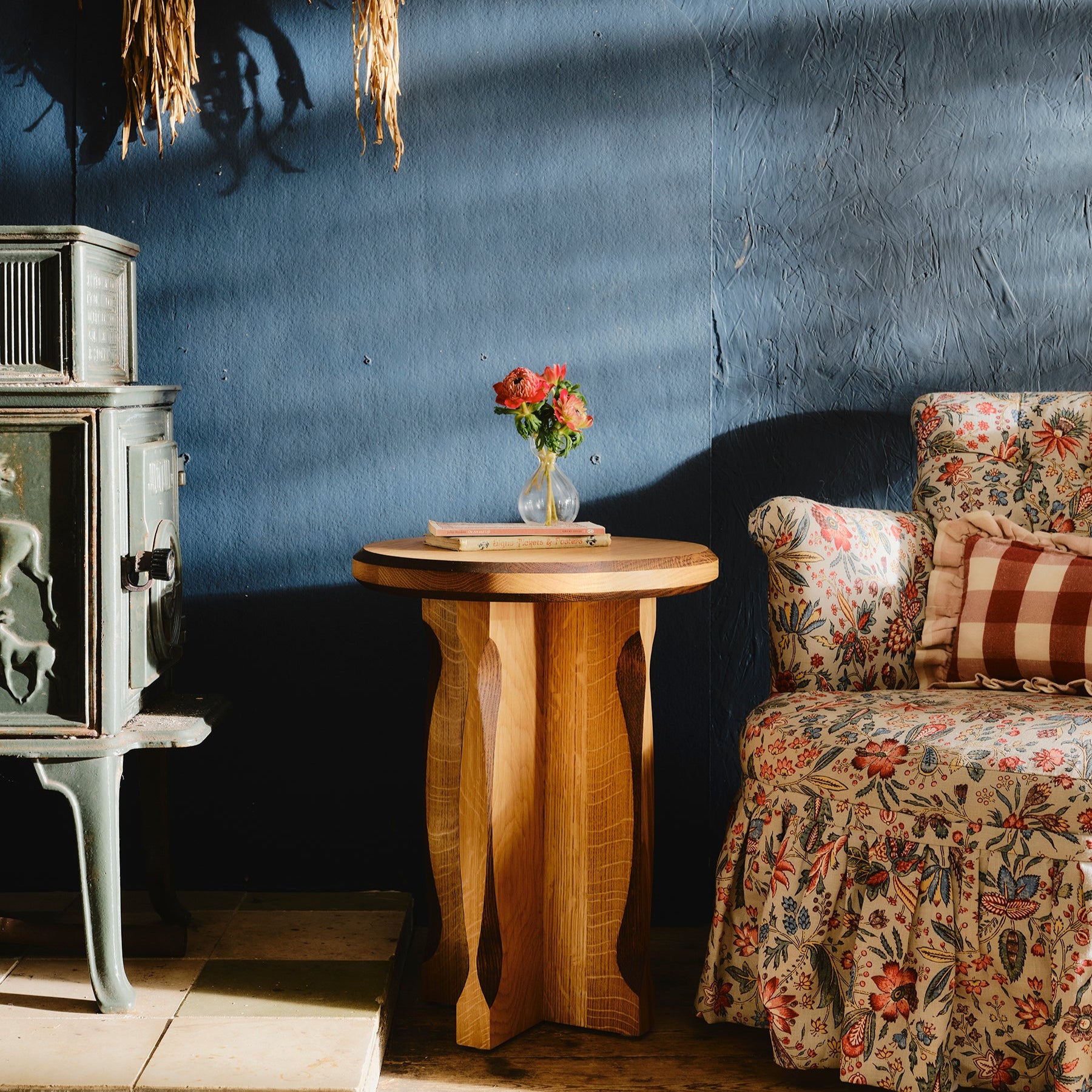 Tinker Side Table - Natural with Dark Oak – ALFRED NEWALL